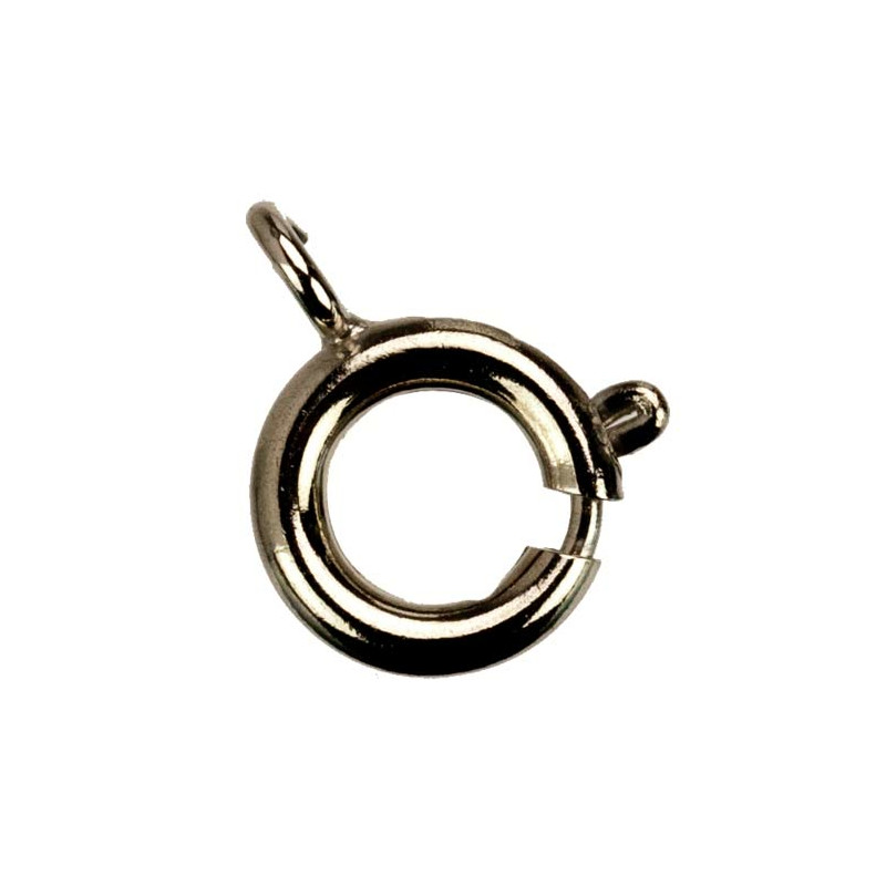 200 spring rings, 6mm, silver